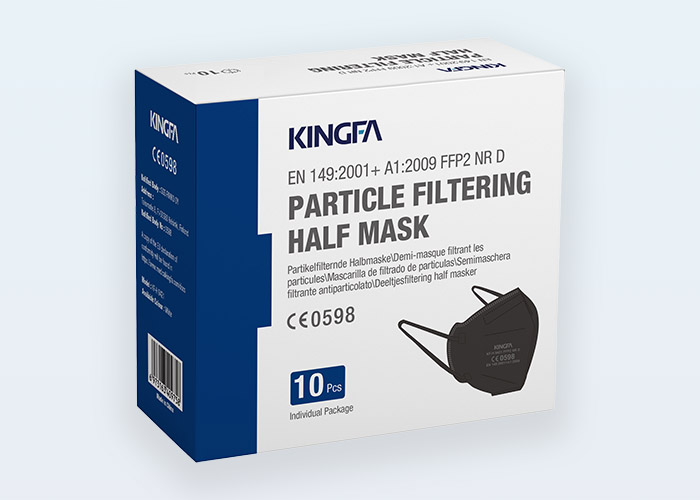 Protective Medical FFP2 NRD Black Face Mask With Extra Sponge-KINGFA ...
